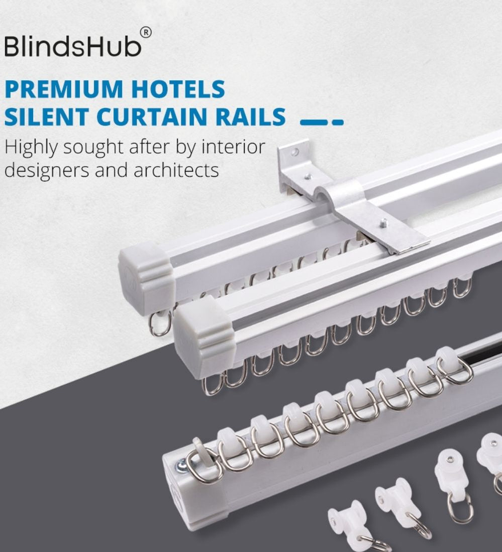 Premium Hotels Curtain Rails | Custom Size — BlindsHub.com