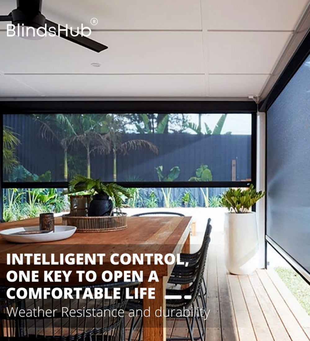 Heavy Duty Waterproof & Windproof Outdoor Blinds — BlindsHub.com