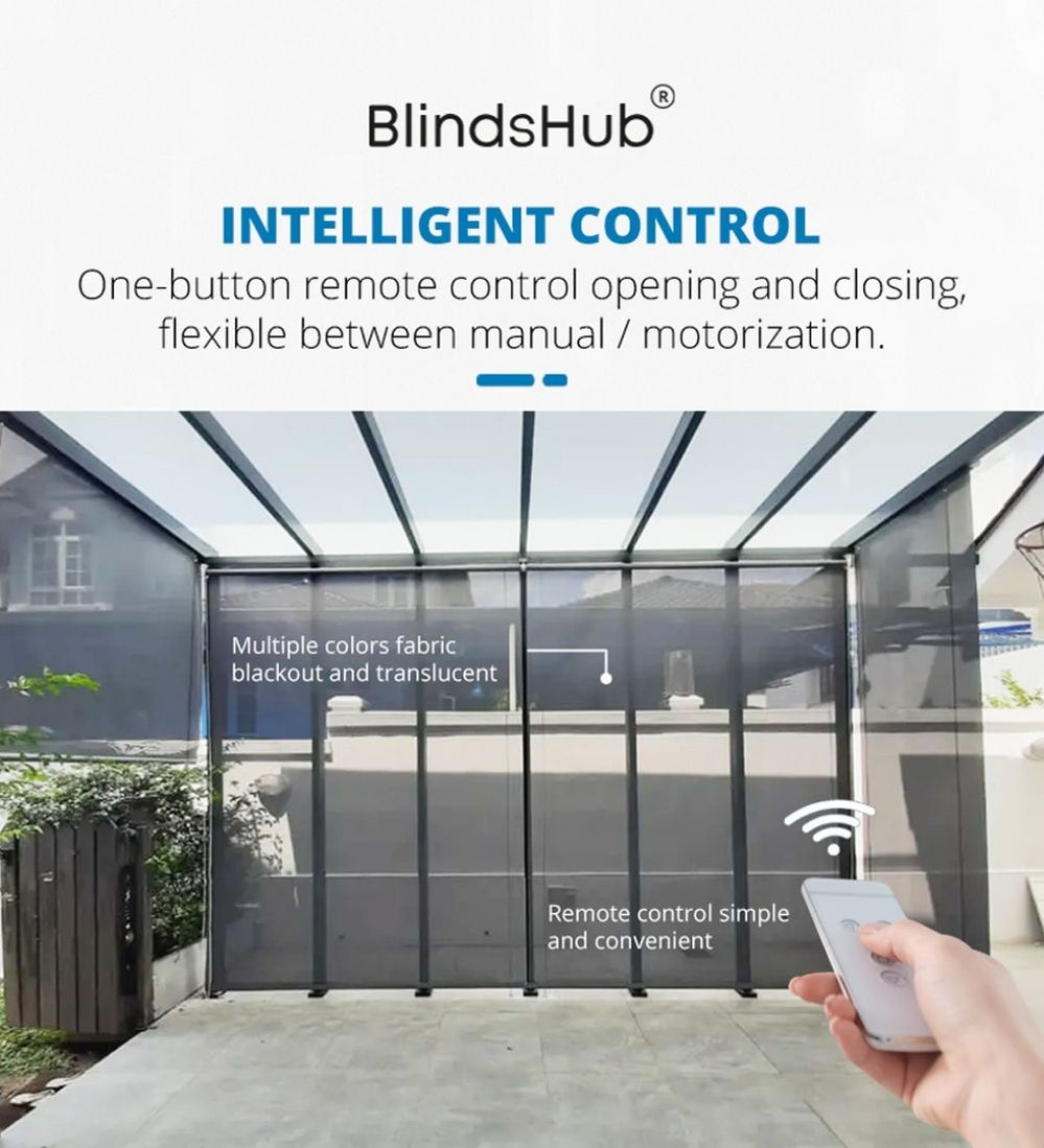 Heavy Duty Waterproof & Windproof Outdoor Blinds — BlindsHub.com